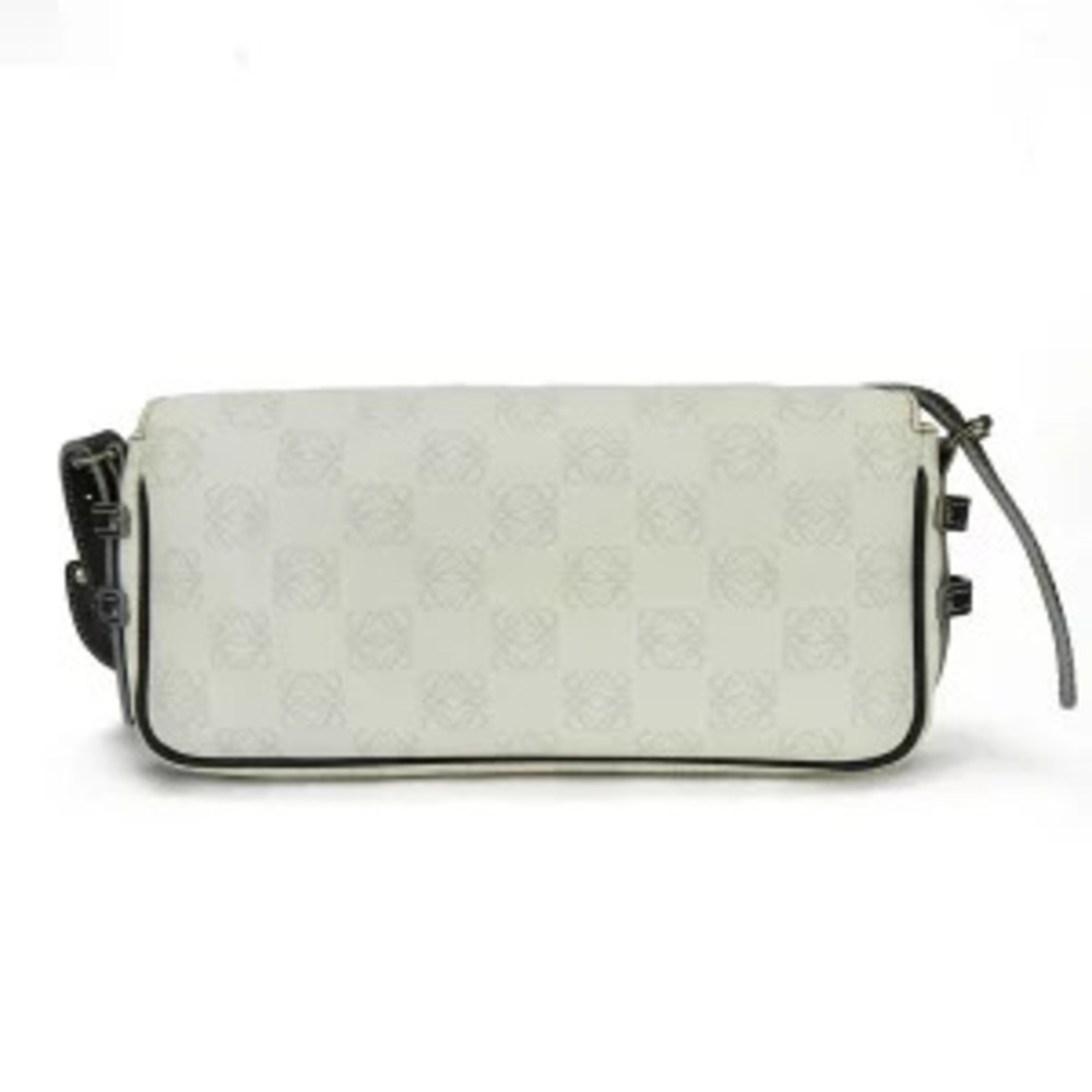 Loewe | Bags | Loewe One Shoulder Hobo Bag Anagram Leather White Dark ...